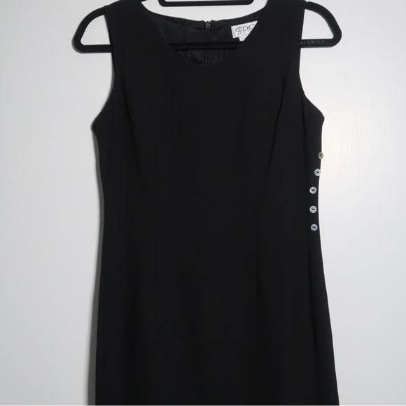 CDC | Dresses | Vintage 9s Black Sleeveless Midi Dress | Poshmark